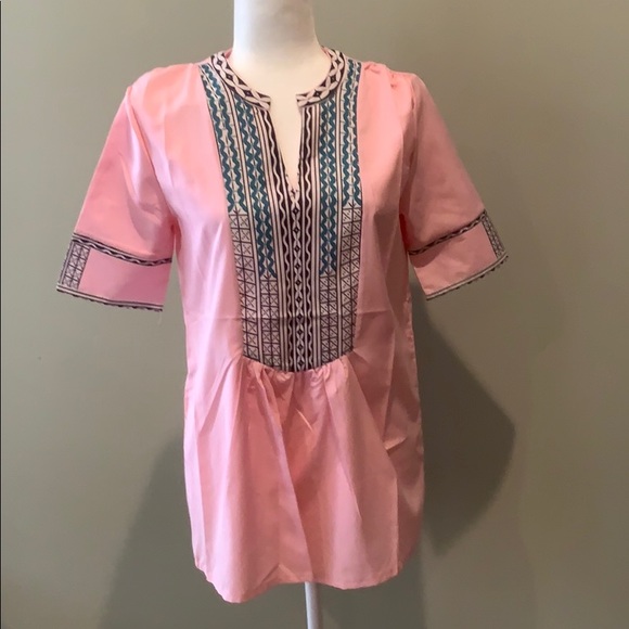 None | Tops | Pink Rayon Shirt | Poshmark
